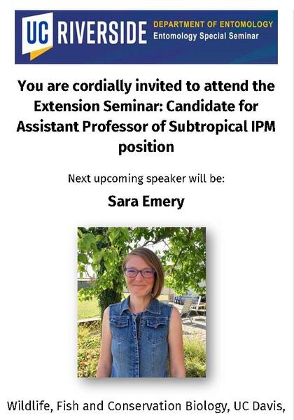 sara emery 1 | Department of Entomology